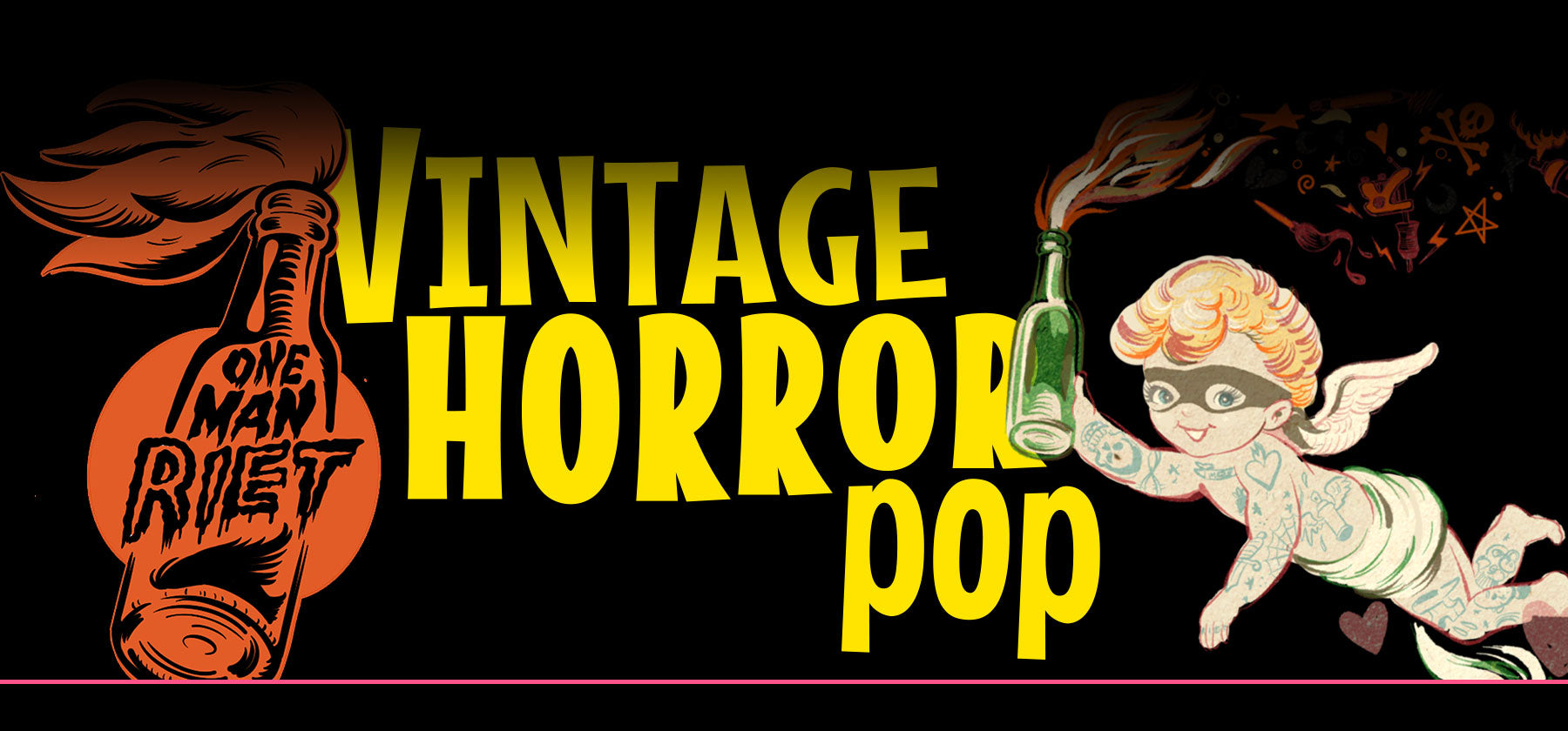 One Man Riet: Vintage Horror-Pop Posters, Cards, Art, Novelties