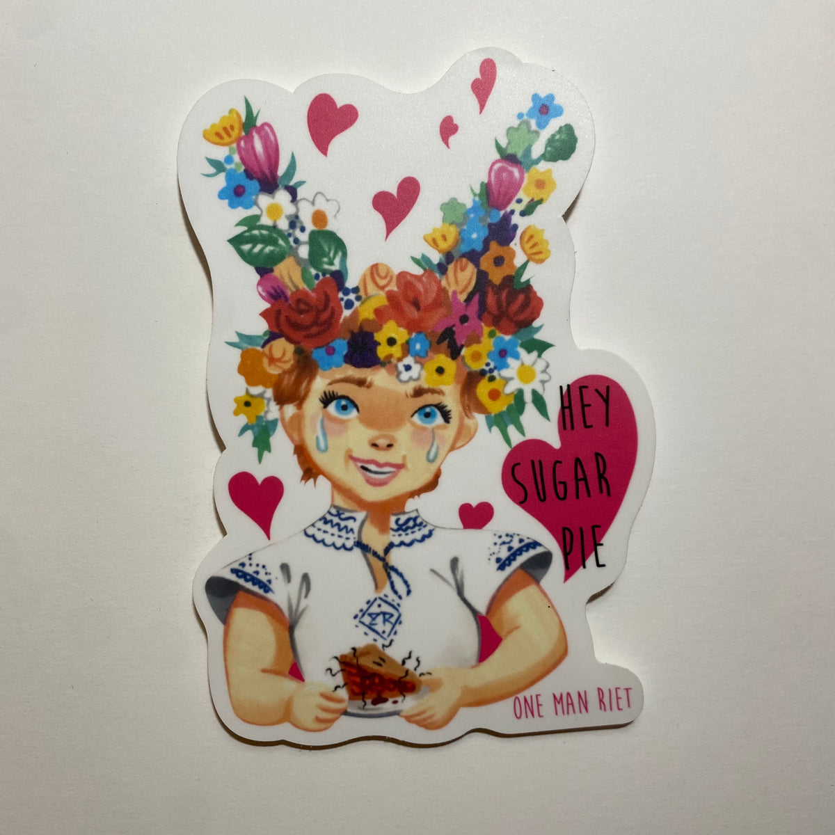 Sugar Pie Parody Sticker – One Man Riet